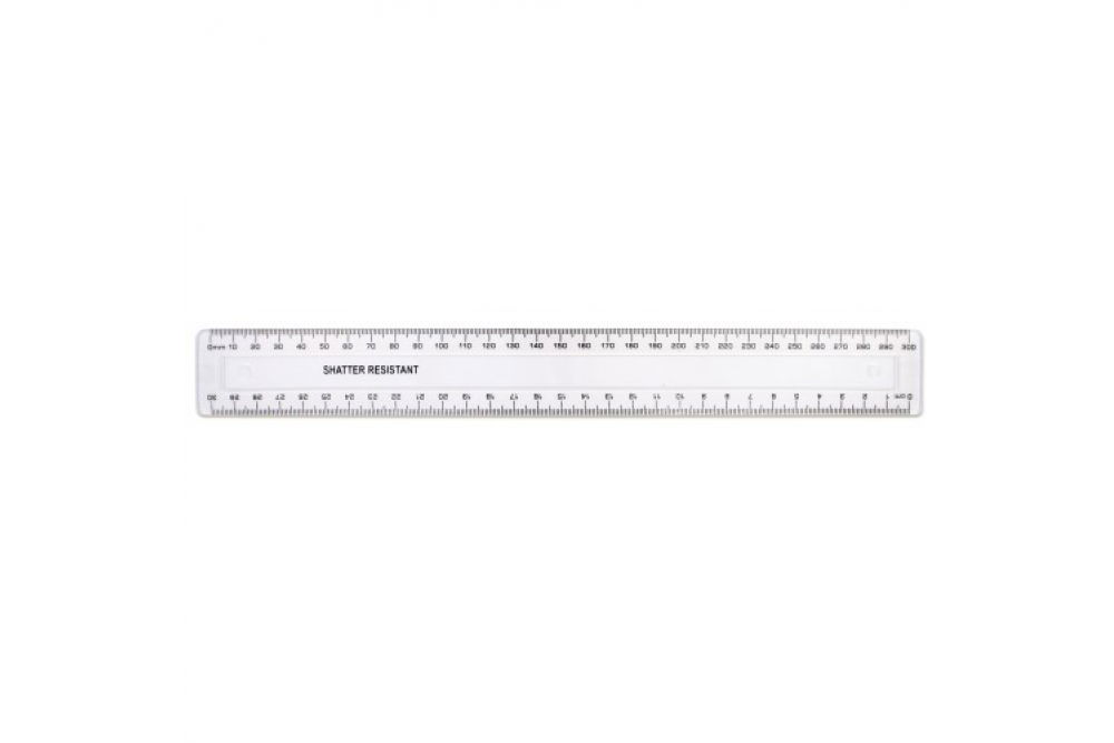 Popular Ruler Shatterproof 30cm Clear | WPS Westward
