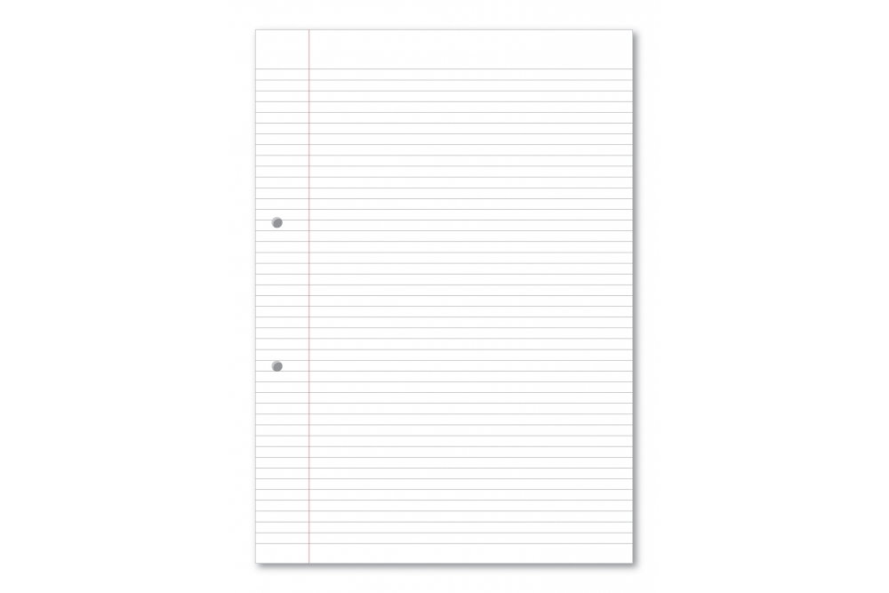 Popular Exercise Paper A4 8mm Ruled & Margin 2 Hole Punched Box 5 Reams ...