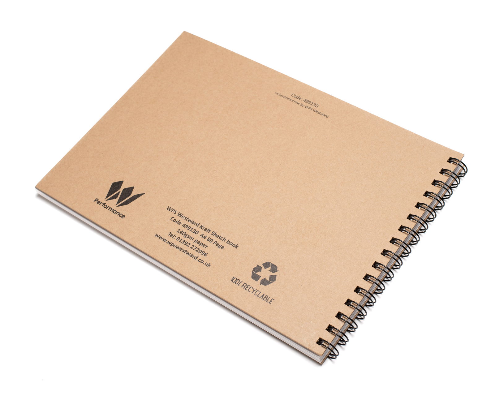 Performance Kraft Sketch Books A4 Wirebound | WPS Westward