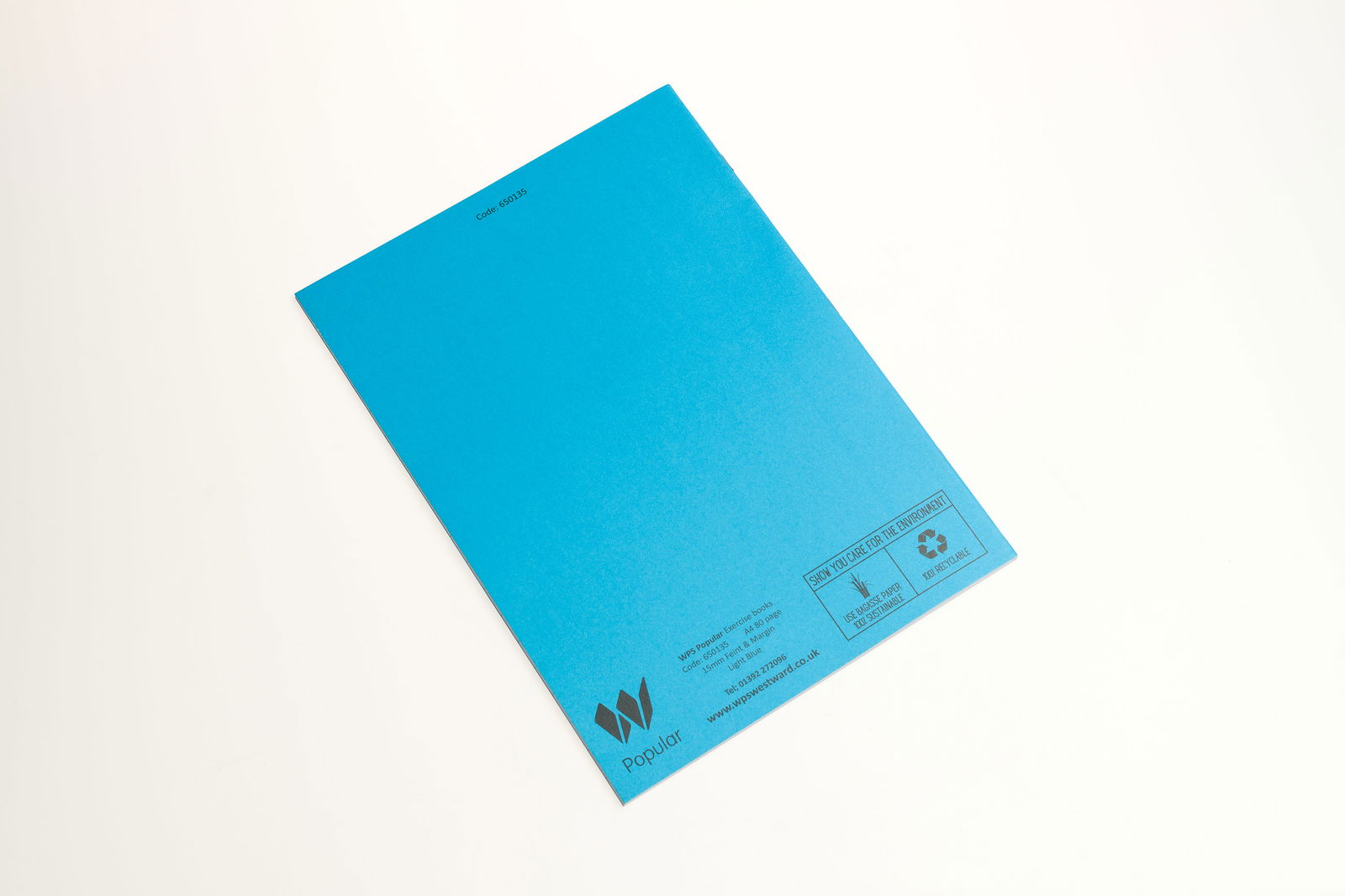 Performance 9" x 7" Exercise Books 80 Page 8mm Ruled & Margin Light ...