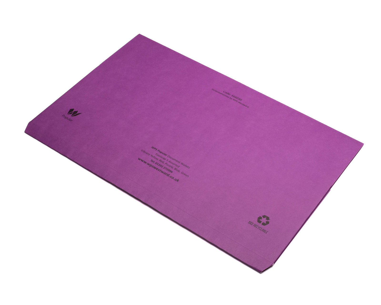 Performance Document Wallets Foolscap Vibrant Purple Pk40 | WPS Westward