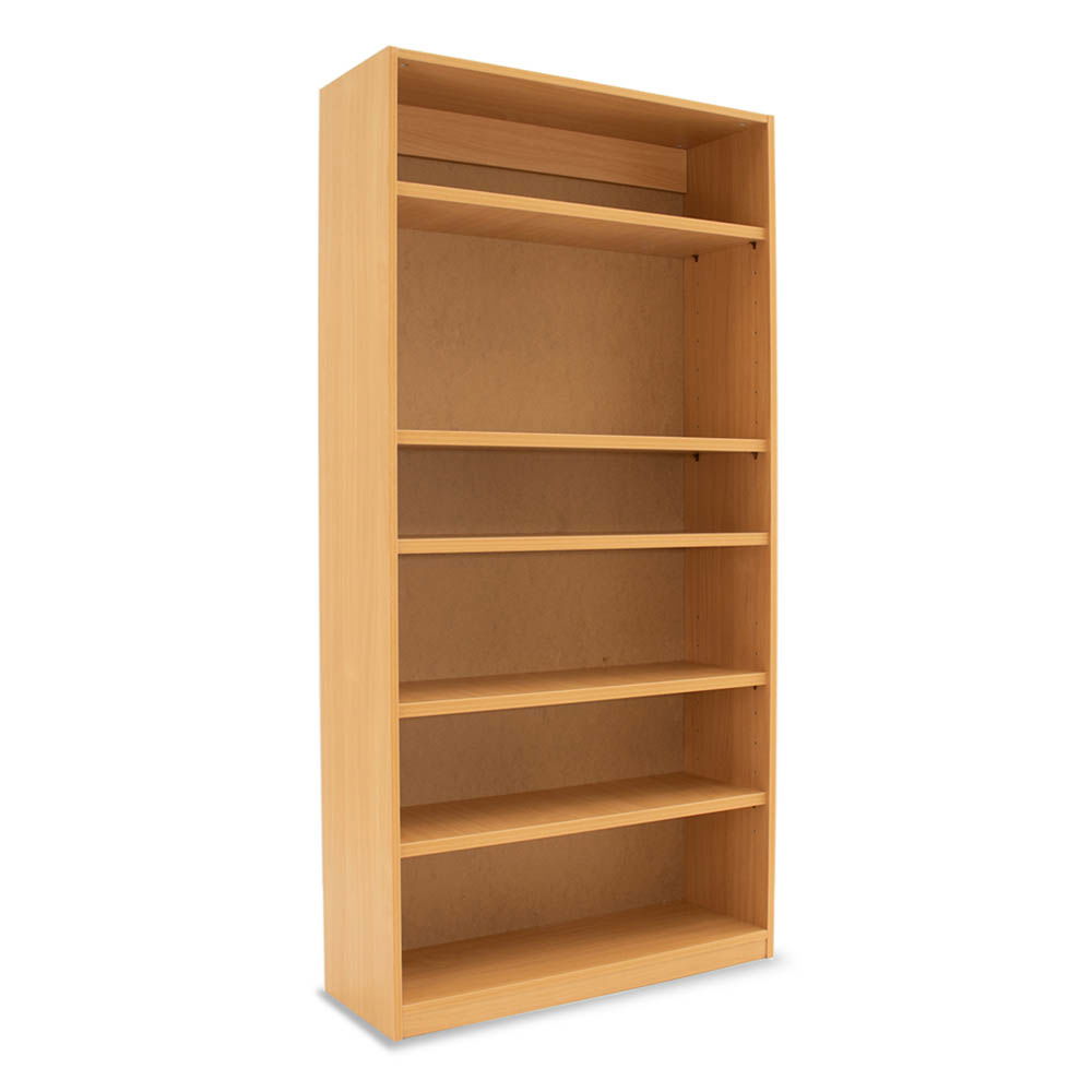 Open Bookcase Maple with 4 Adjustable Shelves/1 Fixed Shelf W900 x D320 ...