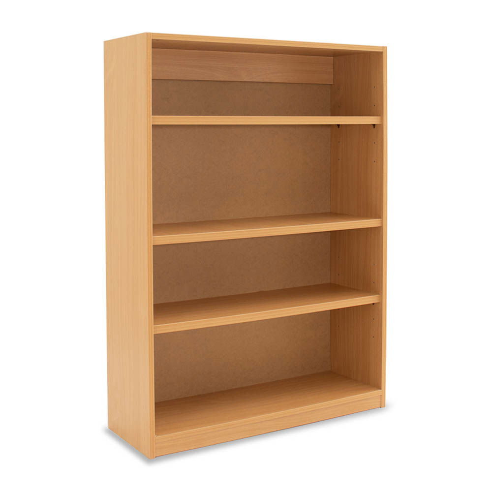 Open Bookcase Beech with 2 Adjustable Shelves/1 Fixed Shelf W900 x D320 ...