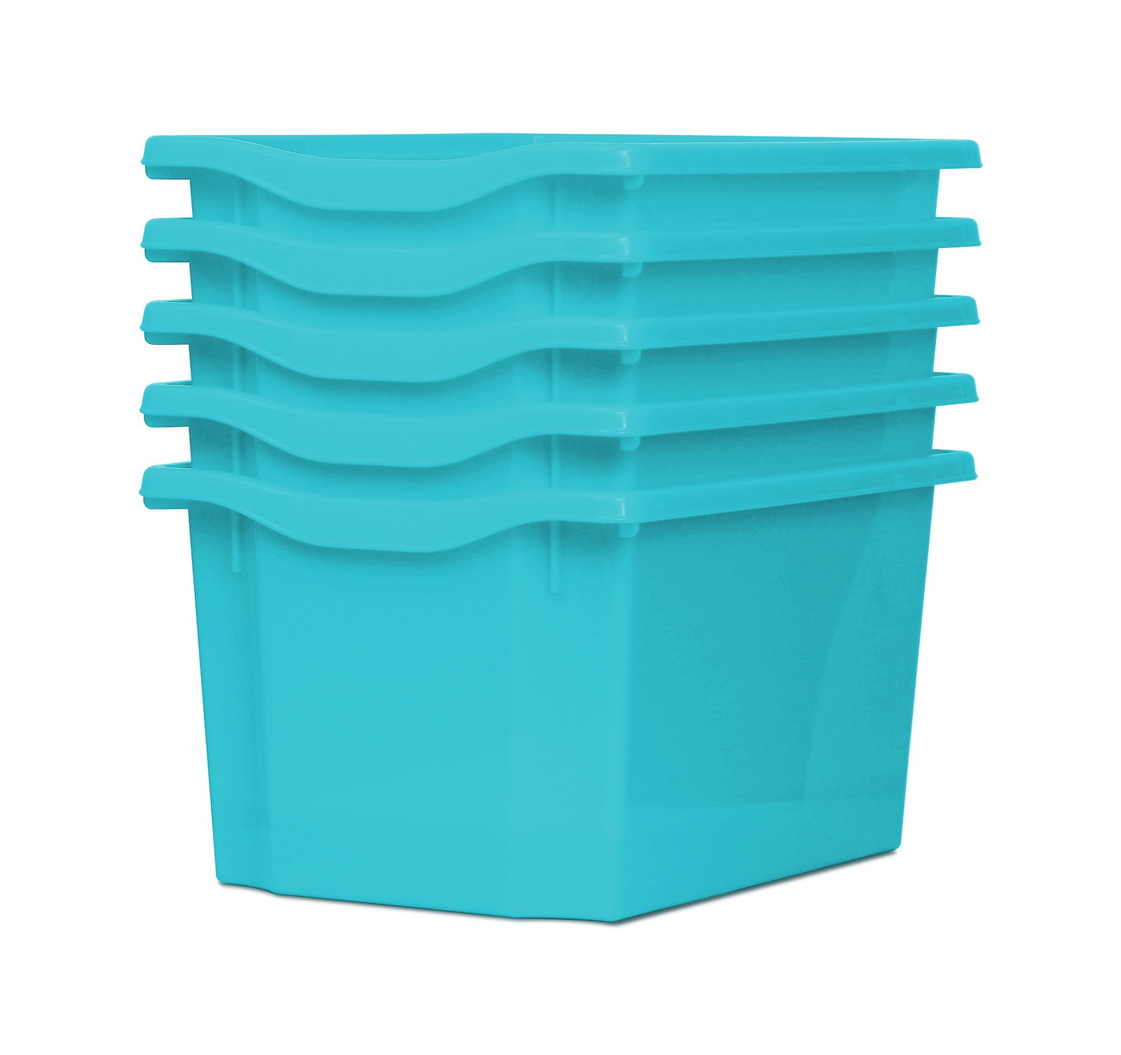 Extra Deep Storage Plastic Tray Light Blue Pk5 | WPS Westward