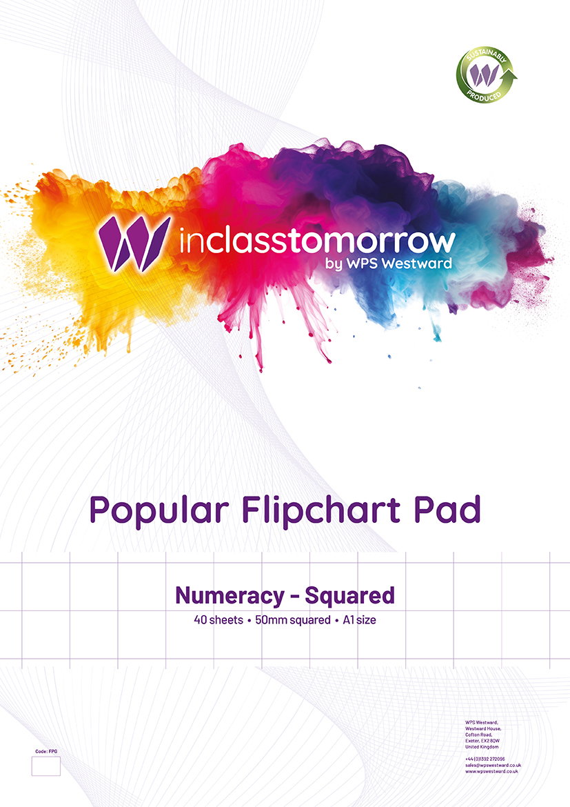 Popular Flipchart Pads 40 Sheets Numeracy 50mm Squares A1 Pk5 | WPS ...
